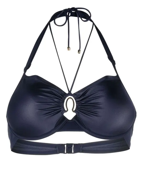 Marlies Dekkers Jet Set Plunge Balcony Bikini Top - Blue