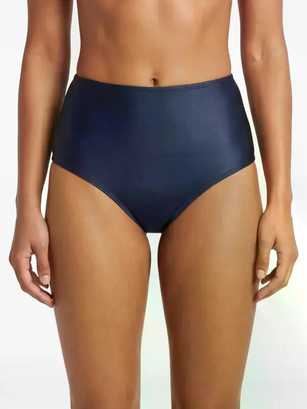 Marlies Dekkers Jet Set High-waisted Bikini Bottom - Blue