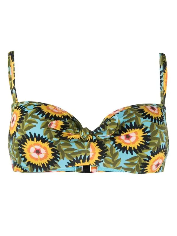 Marlies Dekkers Bellini Floral-print Bikini Top - Blue
