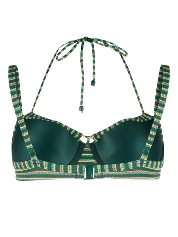 Marlies Dekkers Holi Vintage Striped Bikini Top - Green