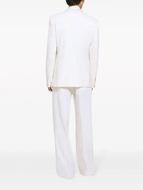 Dolce & Gabbana Floral-appliqué Single-breasted Blazer