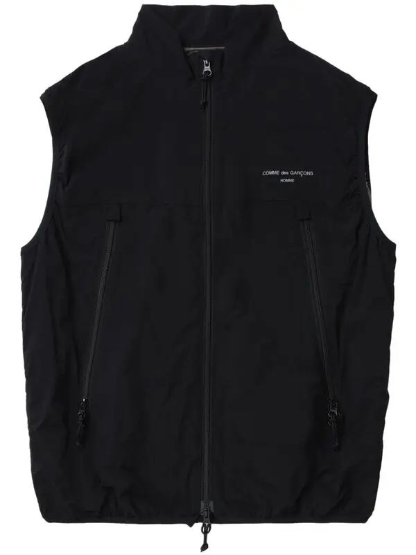 Comme Des Garçons Logo-patch Gilet