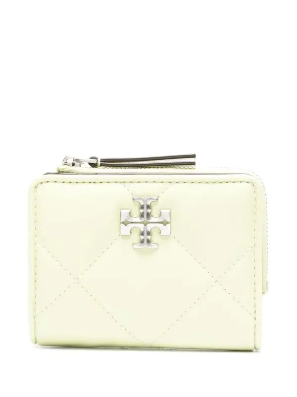 Tory Burch Double-t Matelassé Wallet - Green