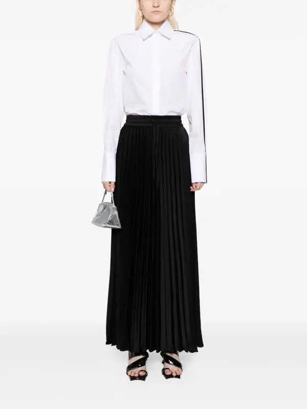 PETER DO Side-stripe Cotton Shirt - White