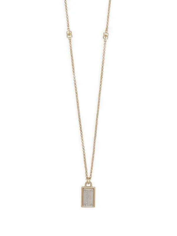 Dolce & Gabbana Logo-engraved Necklace - Gold