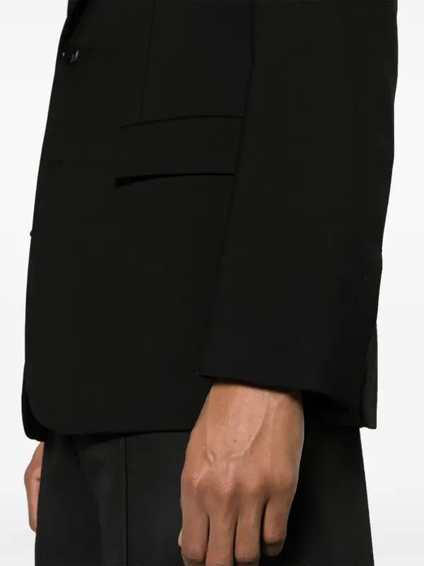 JIL SANDER Single-breasted Twill Wool Blazer