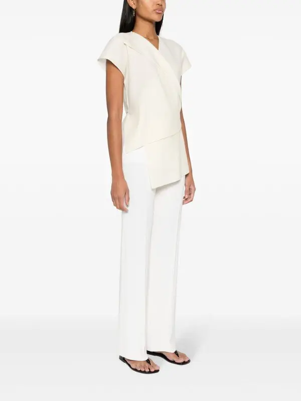Fabiana Filippi V-neck Wrap Blouse - Neutrals