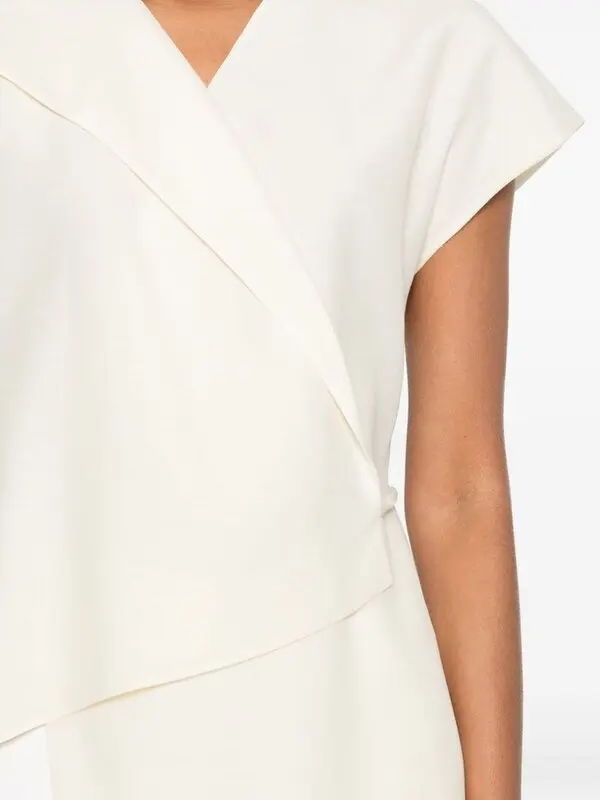 Fabiana Filippi V-neck Wrap Blouse - Neutrals