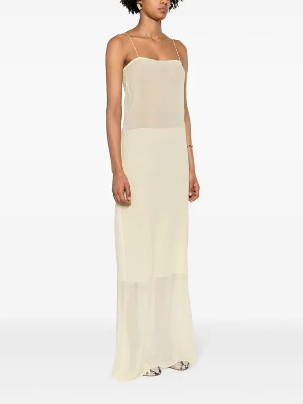 Jacquemus La Robe Brezza Slip Dress - Yellow