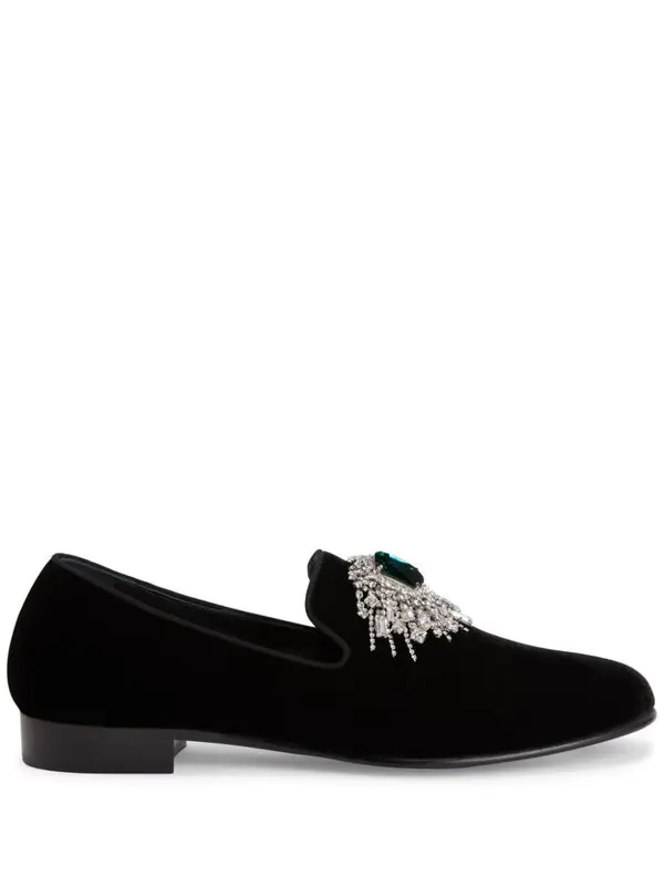 GIUSEPPE ZANOTTI Euphemiee Velvet Loafers