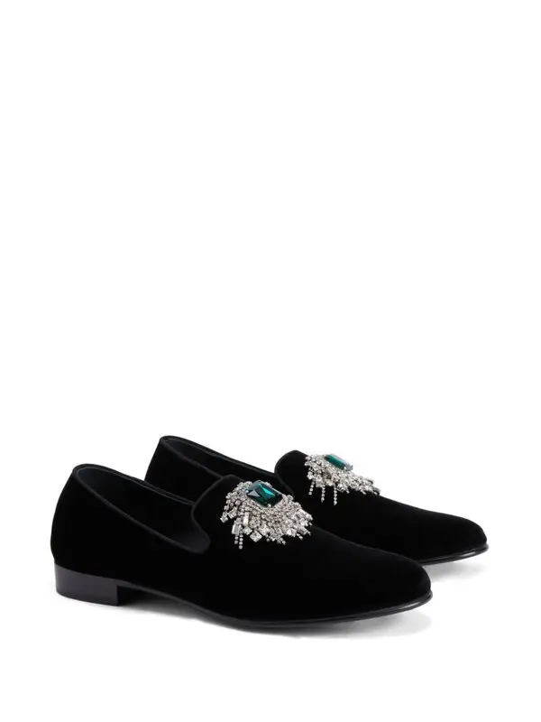 GIUSEPPE ZANOTTI Euphemiee Velvet Loafers