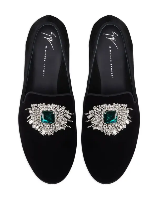 GIUSEPPE ZANOTTI Euphemiee Velvet Loafers