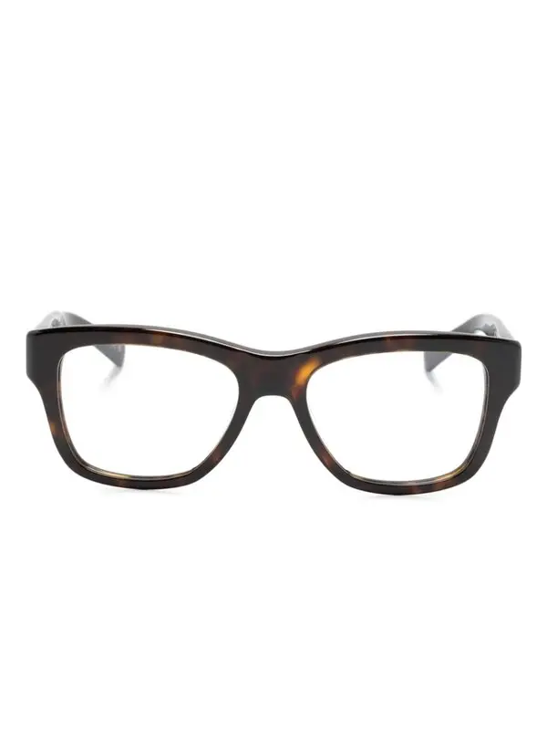 Saint Laurent Sl 677 Wayfarer-frame Glasses - Brown