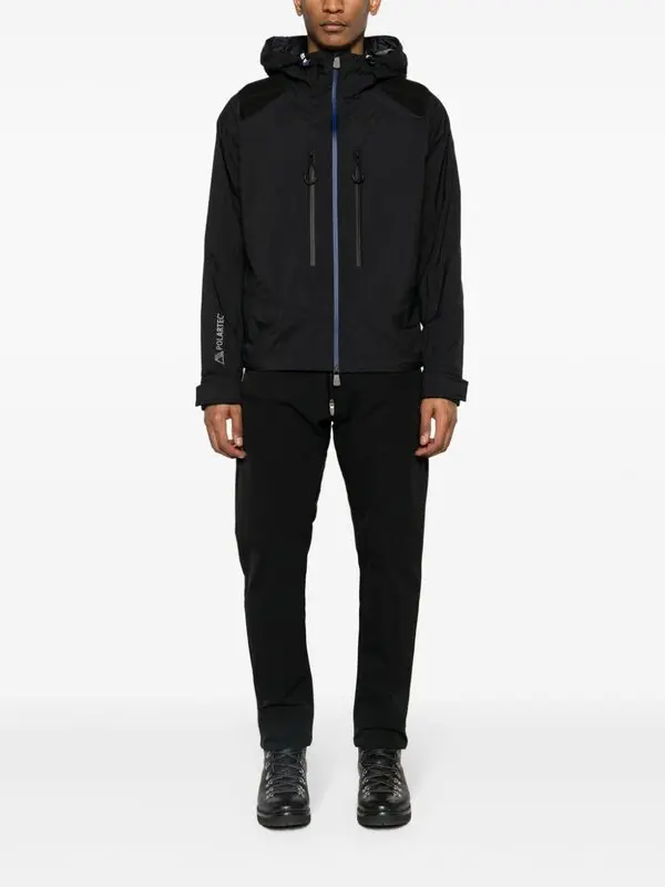 Moncler Zip-up Hooded Jacket - Black