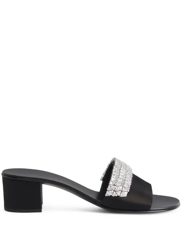 GIUSEPPE ZANOTTI 40mm Tesy Rhinestone Mules