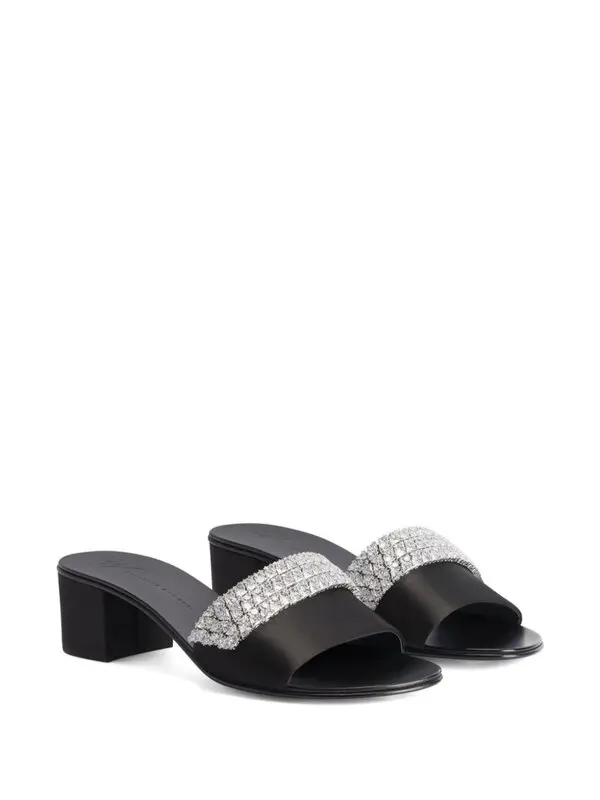 GIUSEPPE ZANOTTI 40mm Tesy Rhinestone Mules