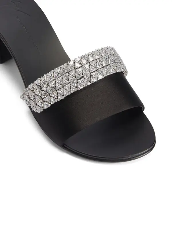 GIUSEPPE ZANOTTI 40mm Tesy Rhinestone Mules