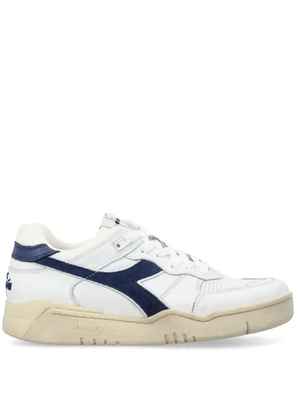 DIADORA Panelled Leather Sneakers - White