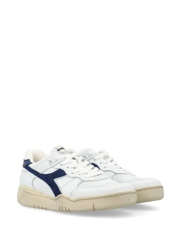 DIADORA Panelled Leather Sneakers - White