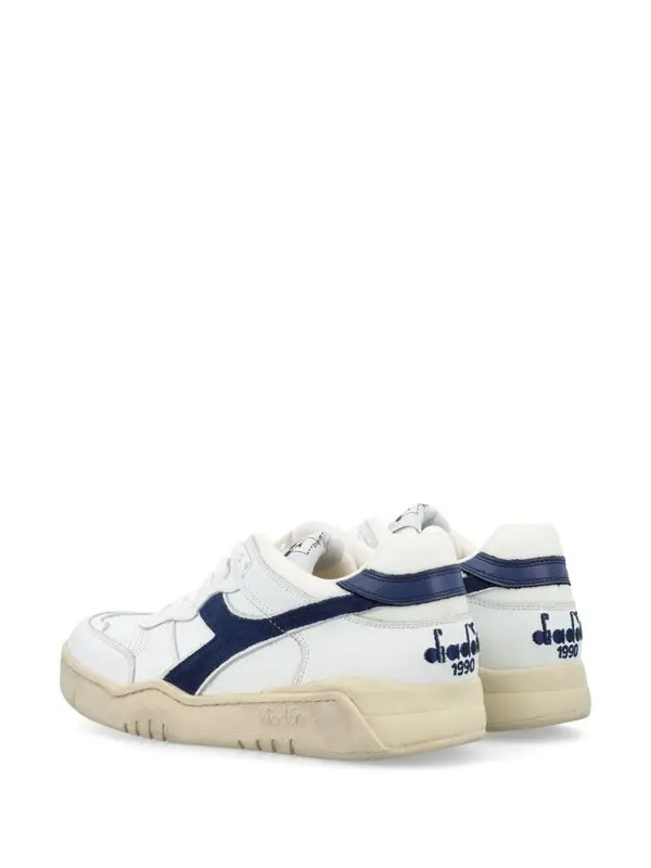 DIADORA Panelled Leather Sneakers - White