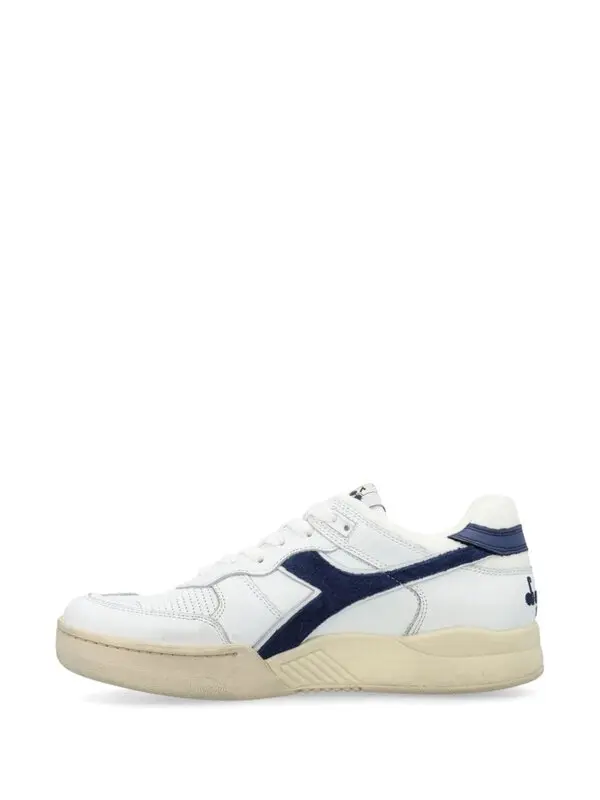 DIADORA Panelled Leather Sneakers - White