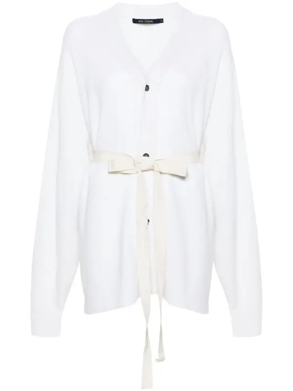 Sofie D'hoore Mask Belted Cardigan Coat - Neutrals