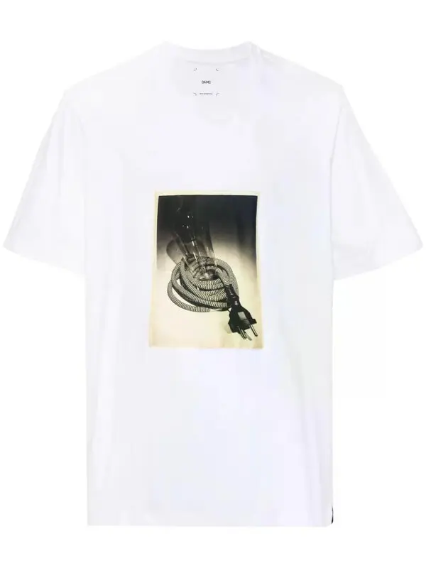 OAMC Logo-print Cotton T-shirt - White