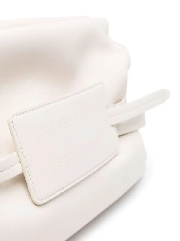 Off-White Zip Tie Clutch - Neutrals