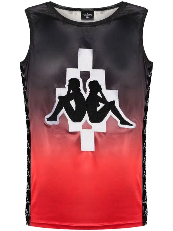 COUNTY OF MILAN Marcelo Burlon X Kappa Logo-print Vest Top - Red