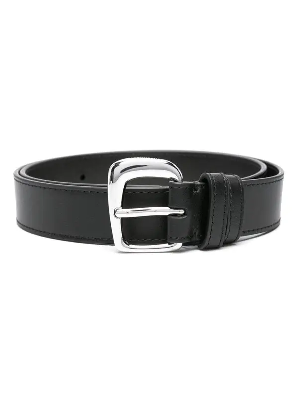 Jacquemus La Ceinture Ovalo Leather Belt, Black JACQUEMUS La ceinture Ovalo - 241AC338-3060-990 | REVERSIBLE main image 3
