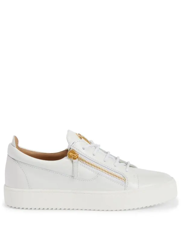 GIUSEPPE ZANOTTI Frankie Double-zip Low-top Sneakers - White