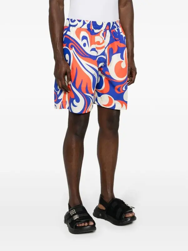 Dsquared2 Palms Beach Waves Cotton Shorts