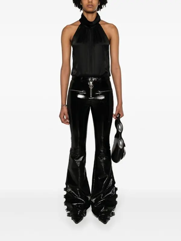 COURREGES Multi-buckle Flared Trousers