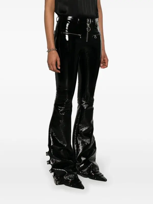 COURREGES Multi-buckle Flared Trousers