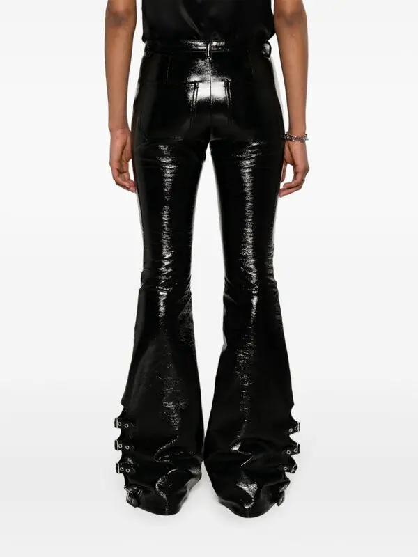 COURREGES Multi-buckle Flared Trousers