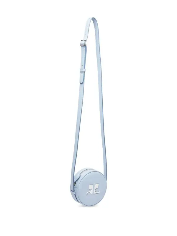 COURREGES Re-edition Circle Leather Bag - Blue