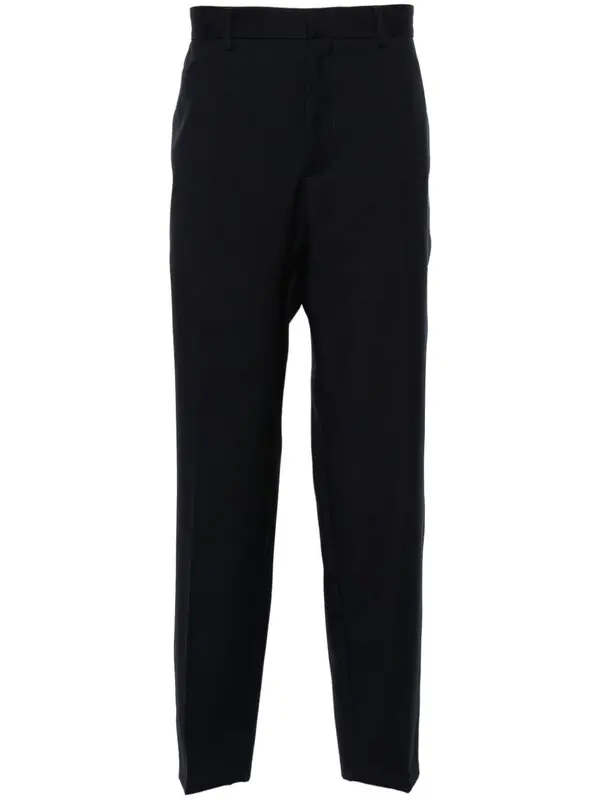 JIL SANDER Tapered-leg Cropped Trousers - Blue
