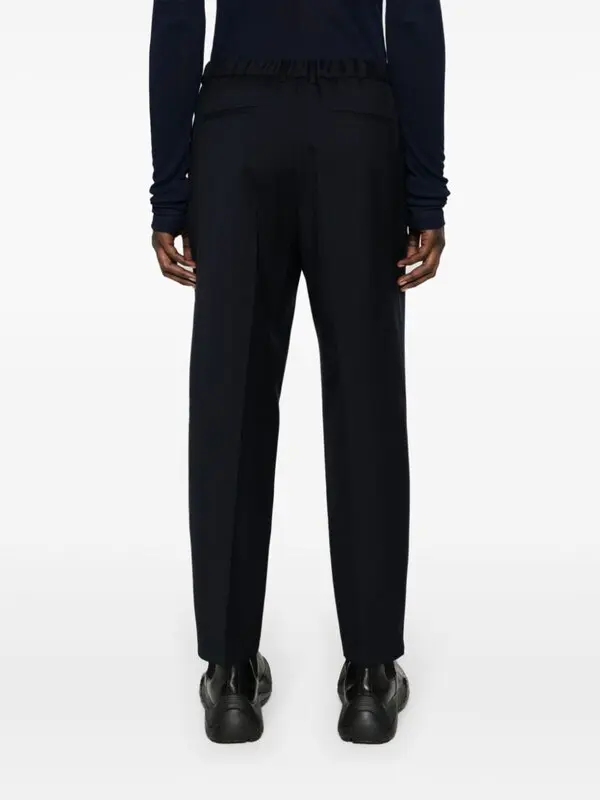 JIL SANDER Tapered-leg Cropped Trousers - Blue