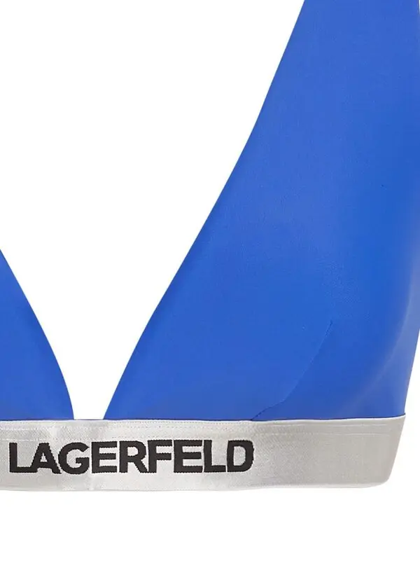 Karl Lagerfeld Logo-underband Triangle Bikini Top