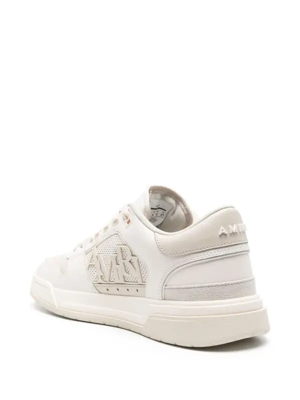 Amiri Logo-embossed Leather Sneakers