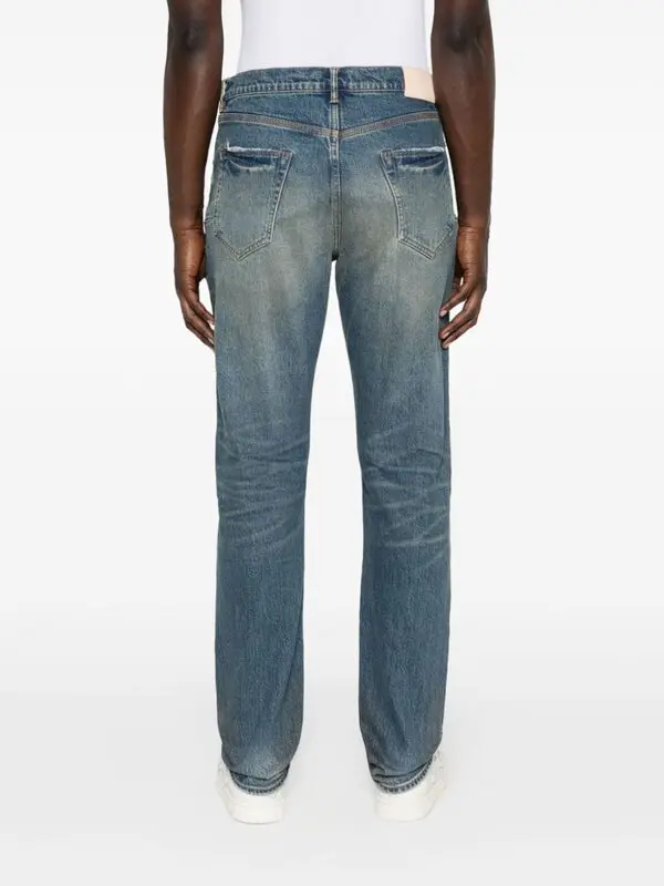 PURPLE BRAND P005 2 Year Dirty Fade Straight-leg Jeans - Blue