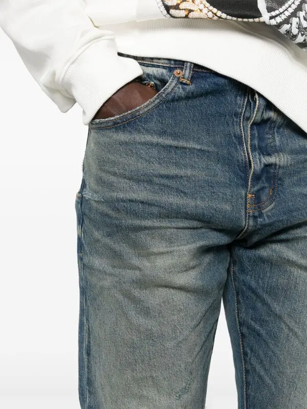 PURPLE BRAND P005 2 Year Dirty Fade Straight-leg Jeans - Blue