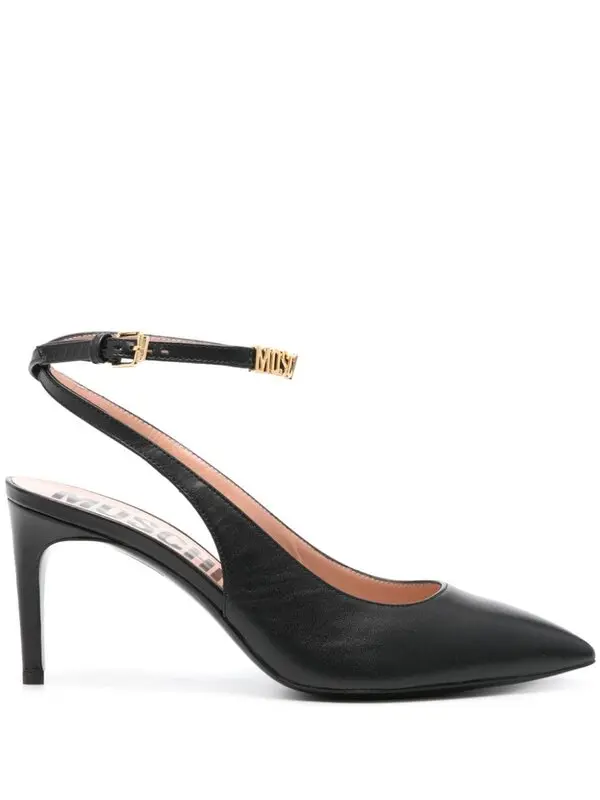Moschino 80mm Leather Pumps