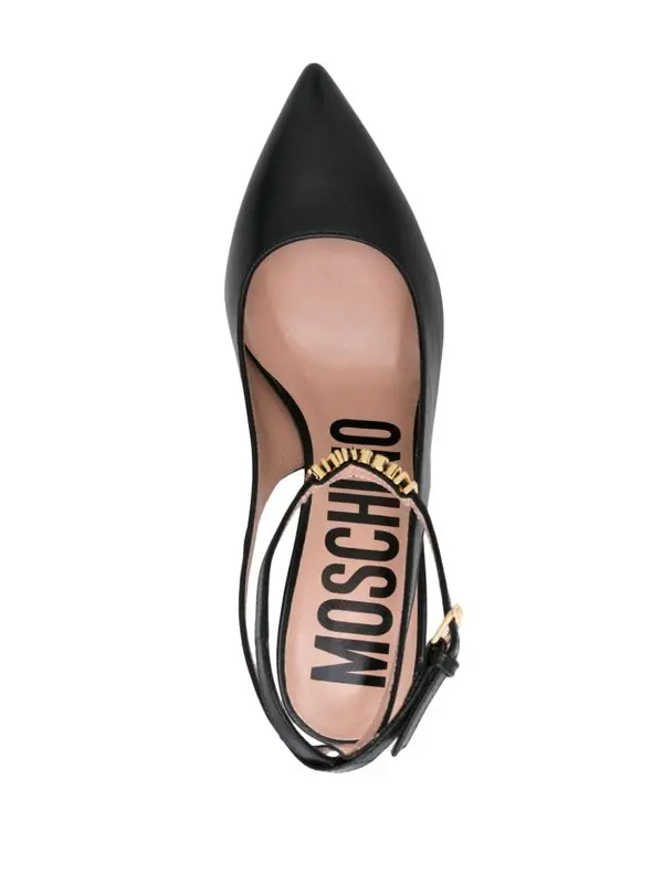 Moschino 80mm Leather Pumps
