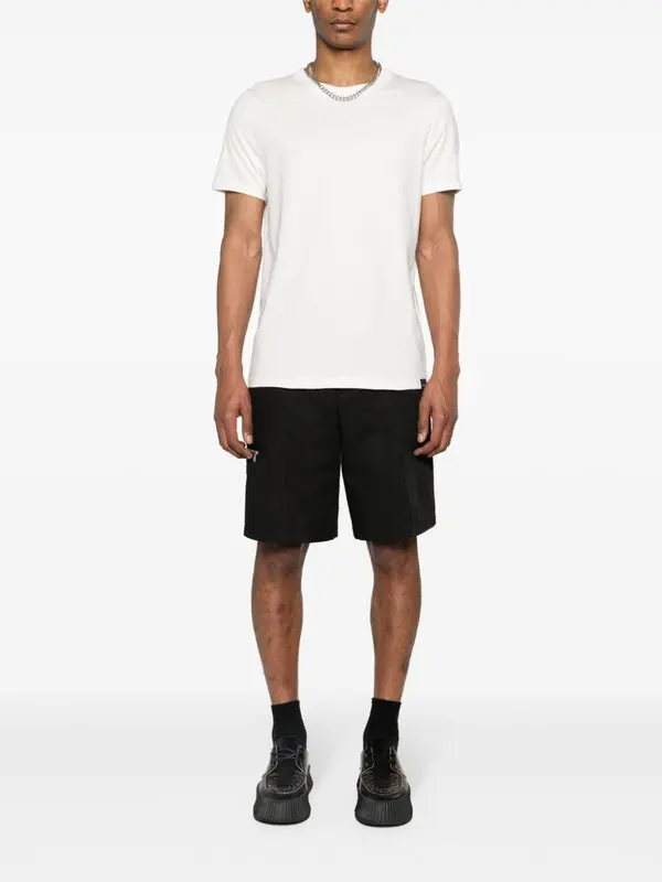 COURREGES Crew-neck Cotton T-shirt - White
