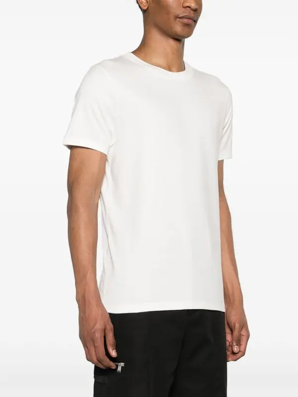 COURREGES Crew-neck Cotton T-shirt - White