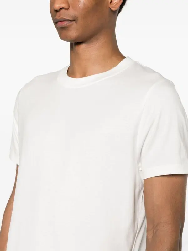 COURREGES Crew-neck Cotton T-shirt - White