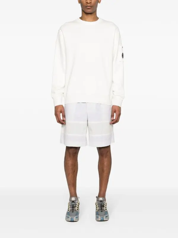 C.P. COMPANY Cotton Jersey Sweatshirt With Lens Detail