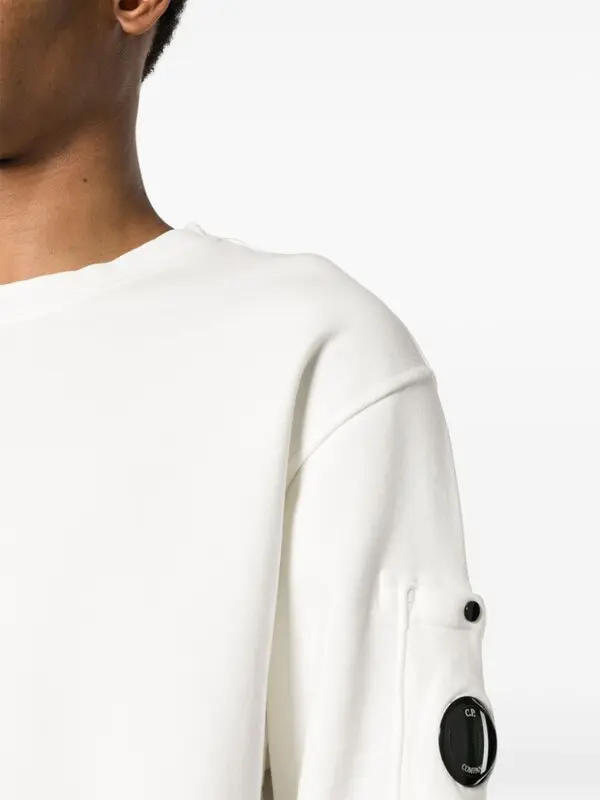 C.P. COMPANY Cotton Jersey Sweatshirt With Lens Detail