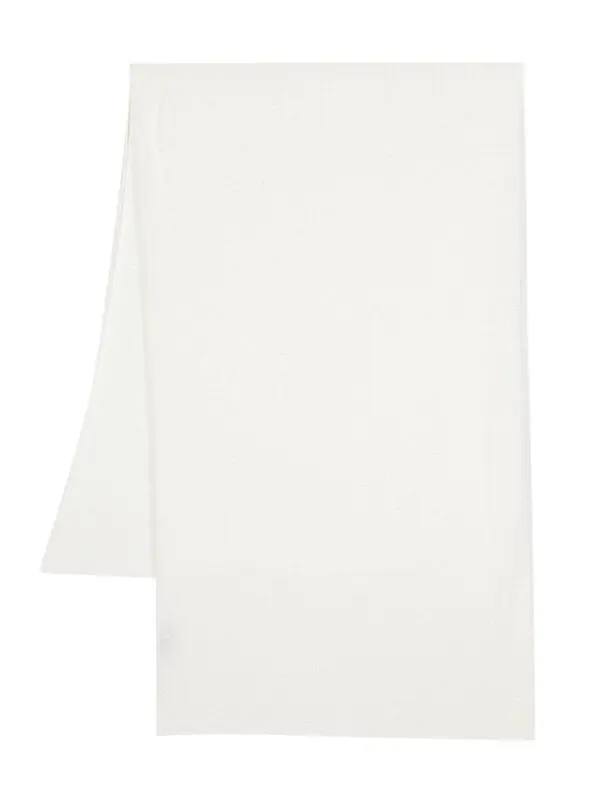 Fabiana Filippi Sequin-detail Open-kinit Scarf - White